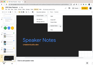 Creator Studio - Create GIFs and Video Slideshows from Google Slides