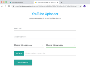 YouTube Uploader - Let Anyone Upload Videos to your YouTube Channel