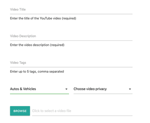 YouTube Uploader - Let Anyone Upload Videos to your YouTube Channel