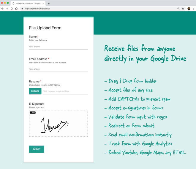 File Upload Forms Receive Files In Your Google Drive Digital Inspiration